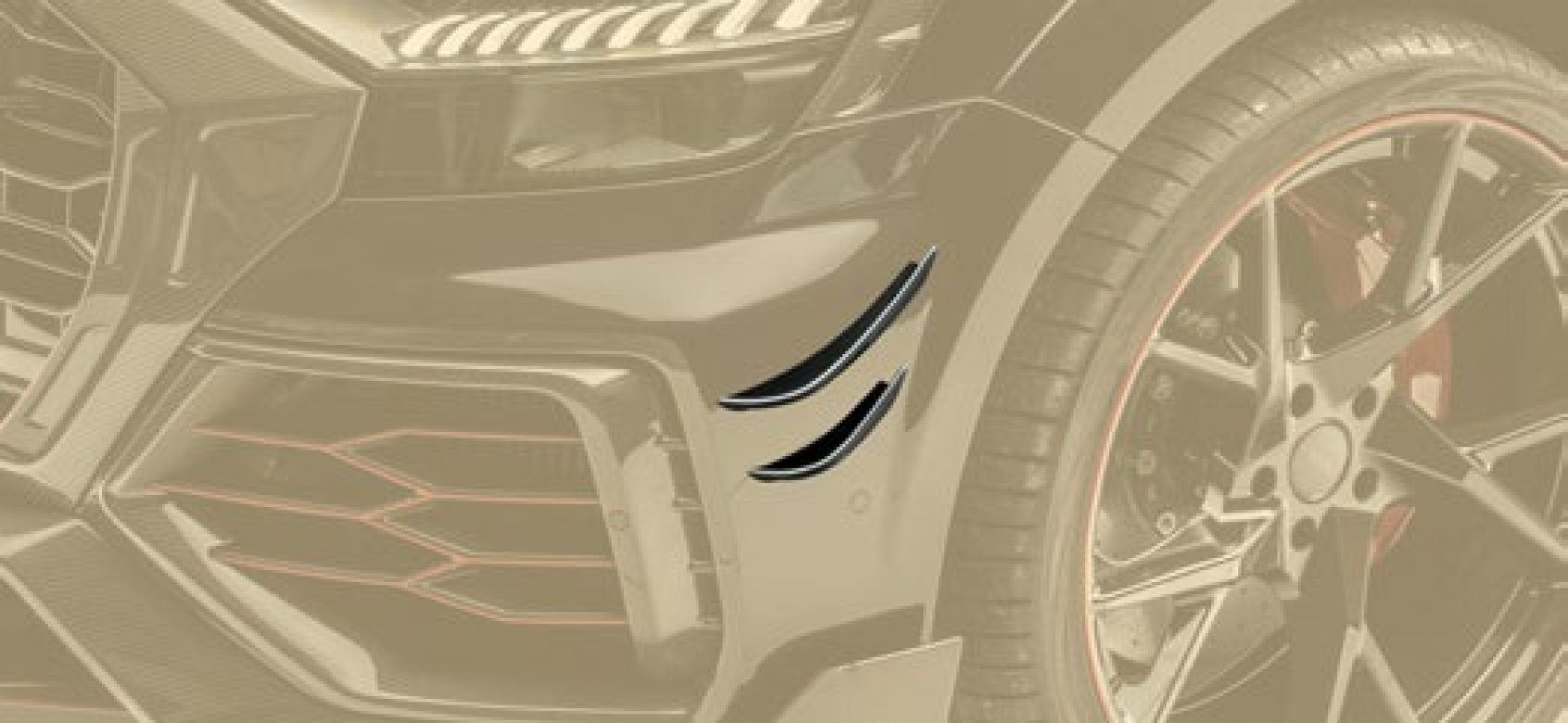 Race flaps front bumper Mansory style Carbon for Audi RS Q8 Buy with ...