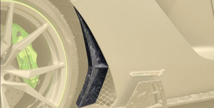 Air outtake cover - side skirt Mansory Carbon for Lamborghini Aventador ...