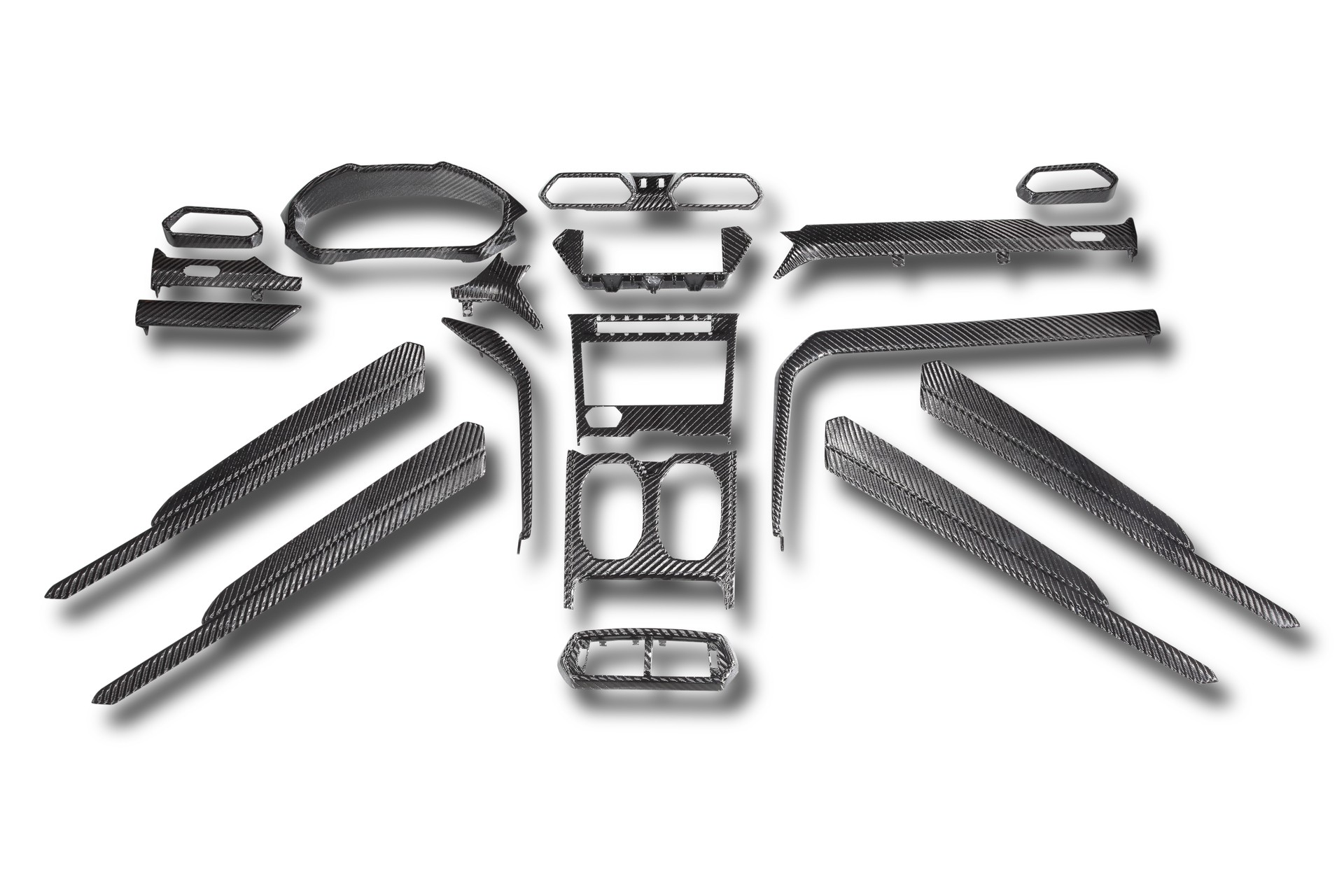 Carbon fiber Twill 4x4 interior parts package consists of 18 parts Buy ...