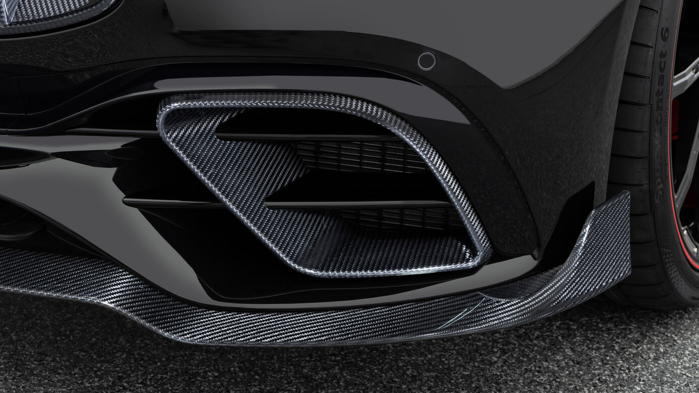 Front apron attachments Brabus carbon for Mercedes E-class AMG W213 AMG ...