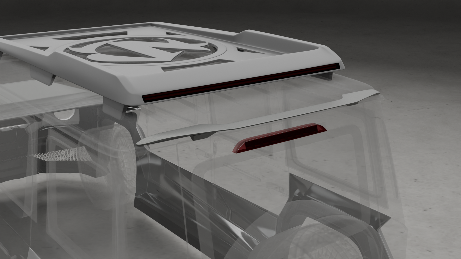 Custom Rear Spoiler for New Electric G-class EQG Buy with delivery ...