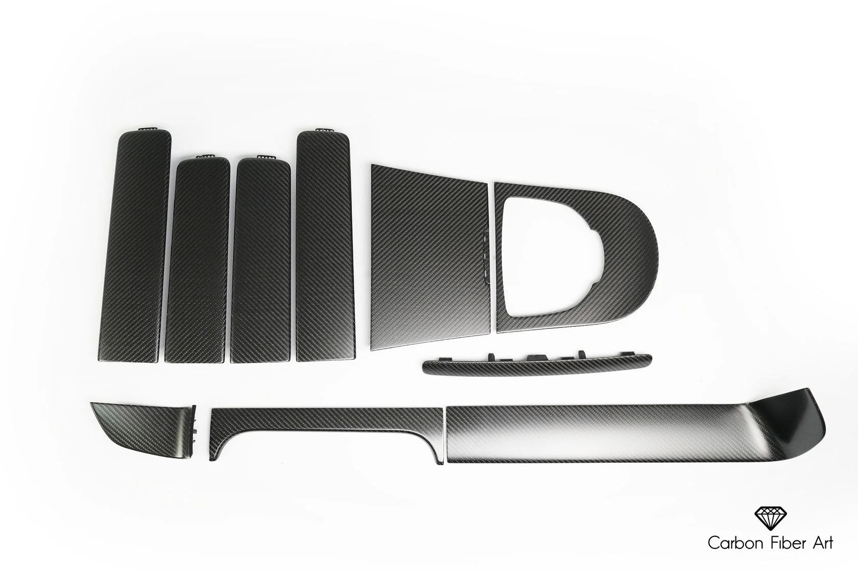 LHD Interior panels Forged Carbon for Mercedes G-class W463A Køb med levering, installation ...