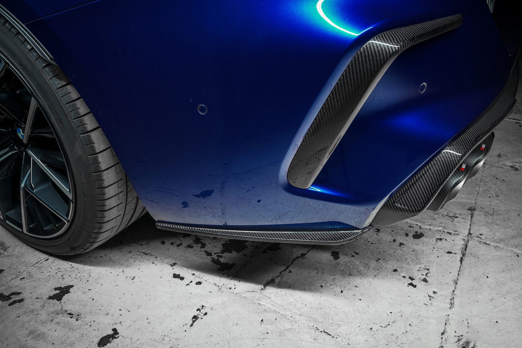 Rear bumper inserts carbon for BMW M8 Coupe F91/F92/F93 Buy with ...