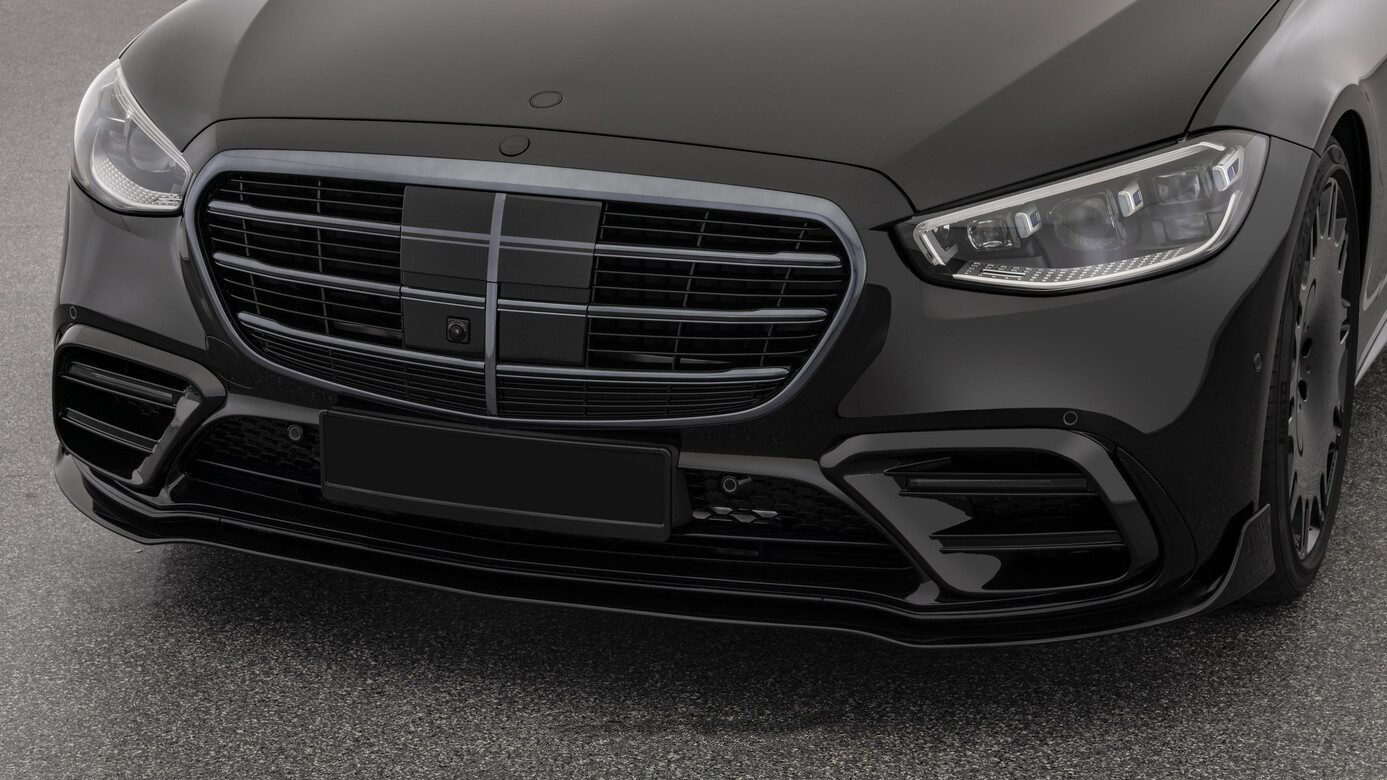 Front bumper spoiler BS Style for Mercedes S-class W 223 AMG Line Køb ...