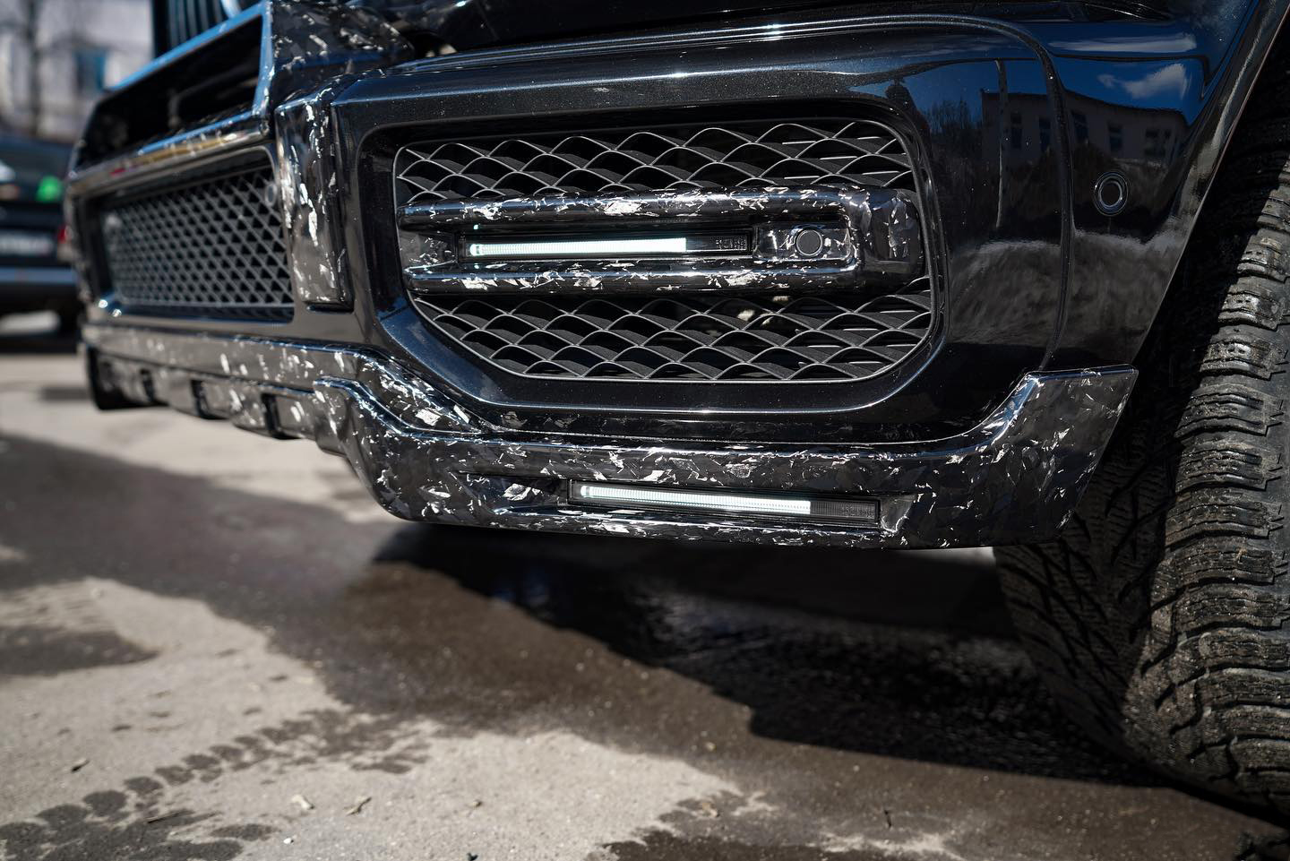 Forged Carbon Fiber Body kit set for Mercedes G-class W463A Buy with delivery, installation ...