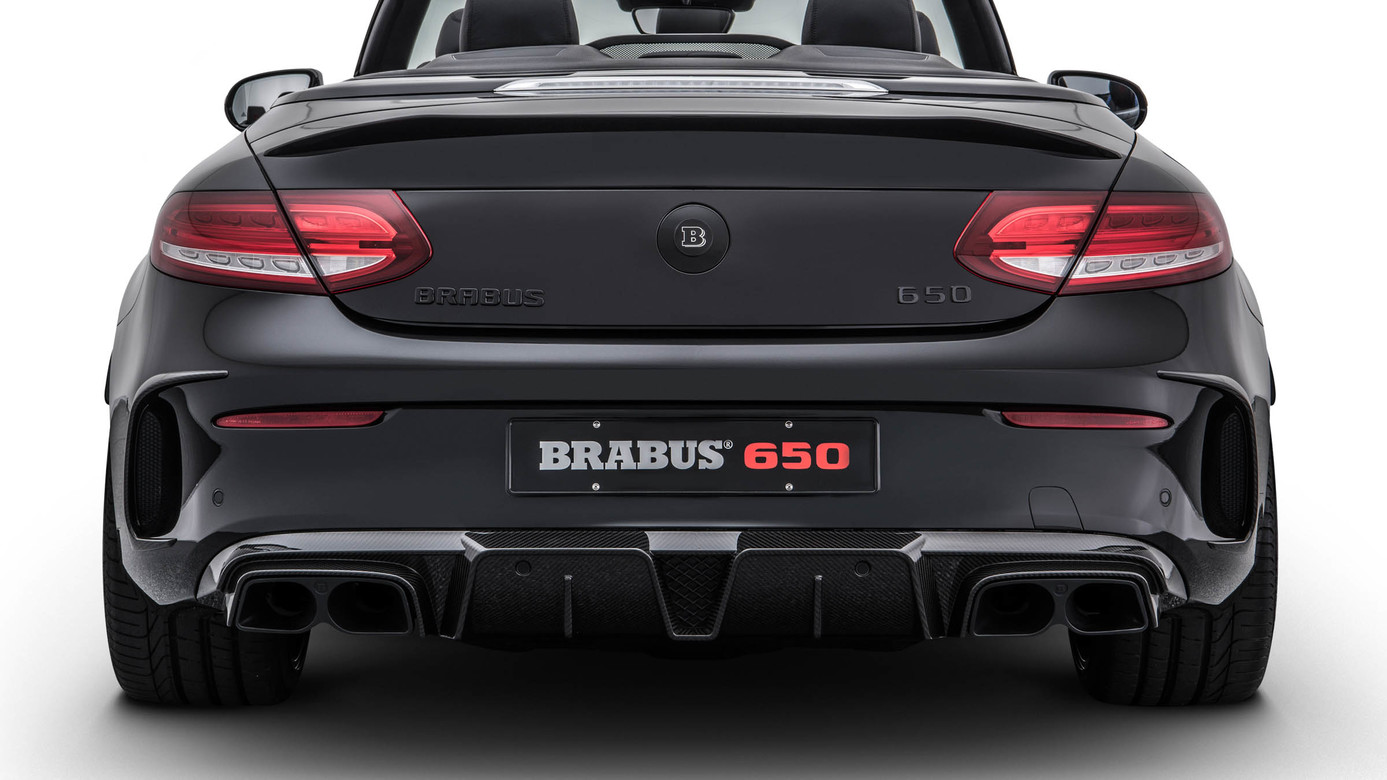 Rear diffuser Brabus Carbon for Mercedes C-class A 205 AMG C 63 Buy ...