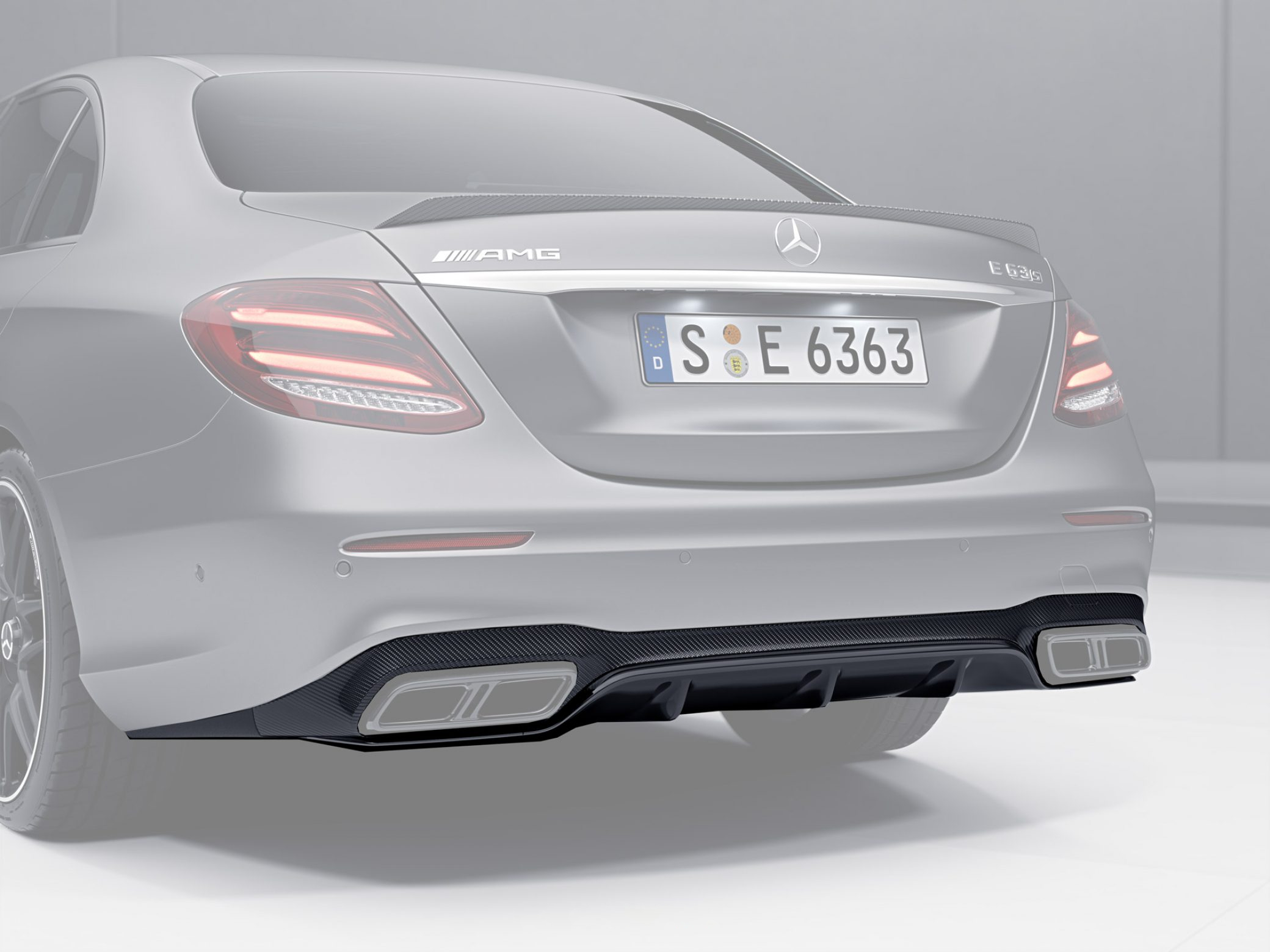 Rear diffuser carbon for Mercedes E-class W 213 E 180 - AMG E 43 | AMG ...