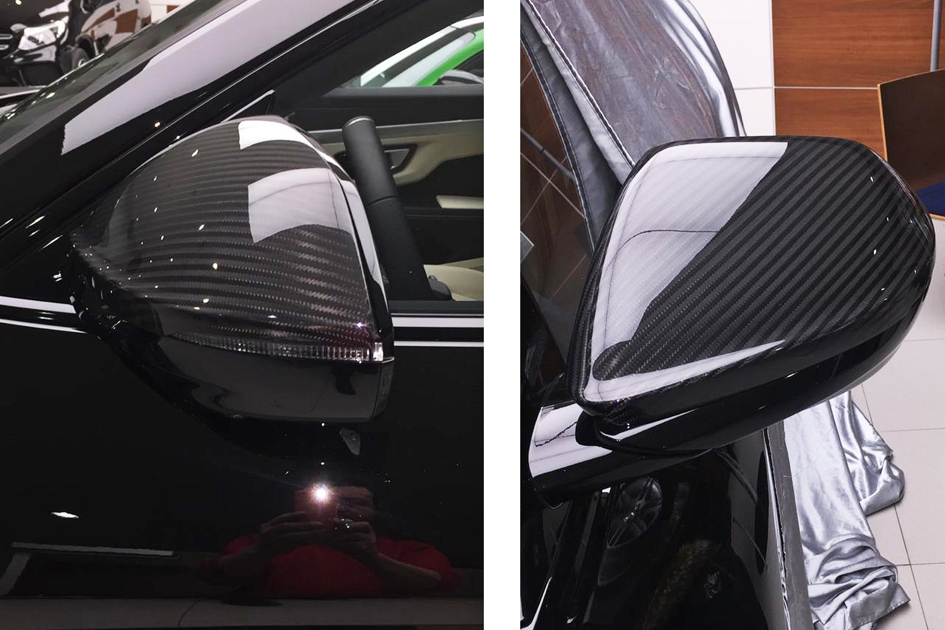 Side Mirrors, 2 Pcs, Visible Carbon Fiber Buy with delivery ...