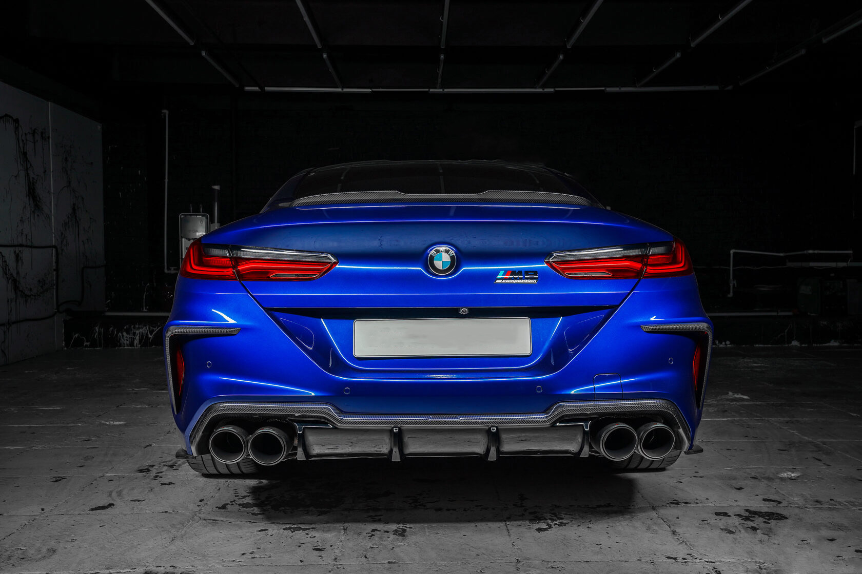 Rear bumper inserts Carbon for BMW M8 F91/F92/F93 Grand Coupe Buy with ...