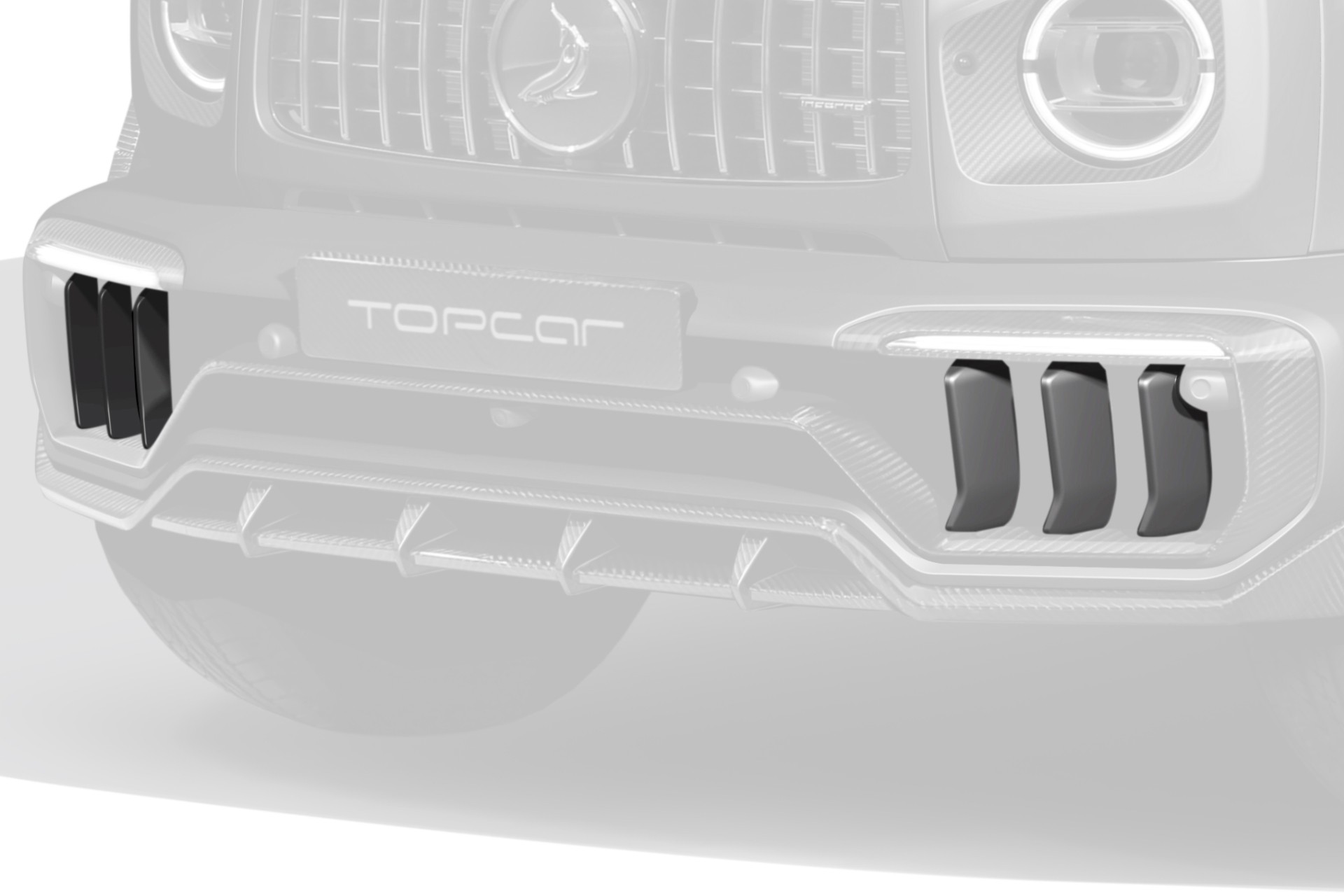 Front bumper grilles for Mercedes-Benz G-Class W465 Inferno Buy with delivery, installation ...