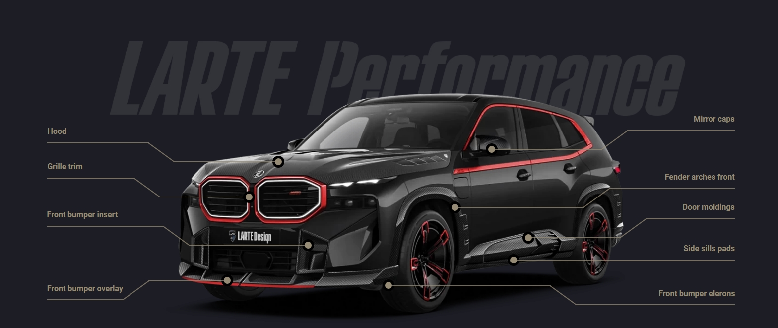 Larte Design Carbon Fiber Body Kit Set for BMW XM Buy with delivery ...