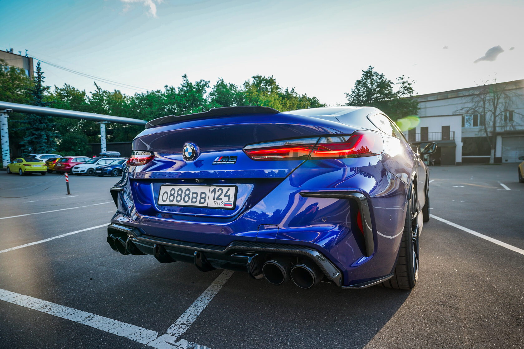 Rear bumper inserts carbon for BMW M8 Coupe F91/F92/F93 Buy with ...