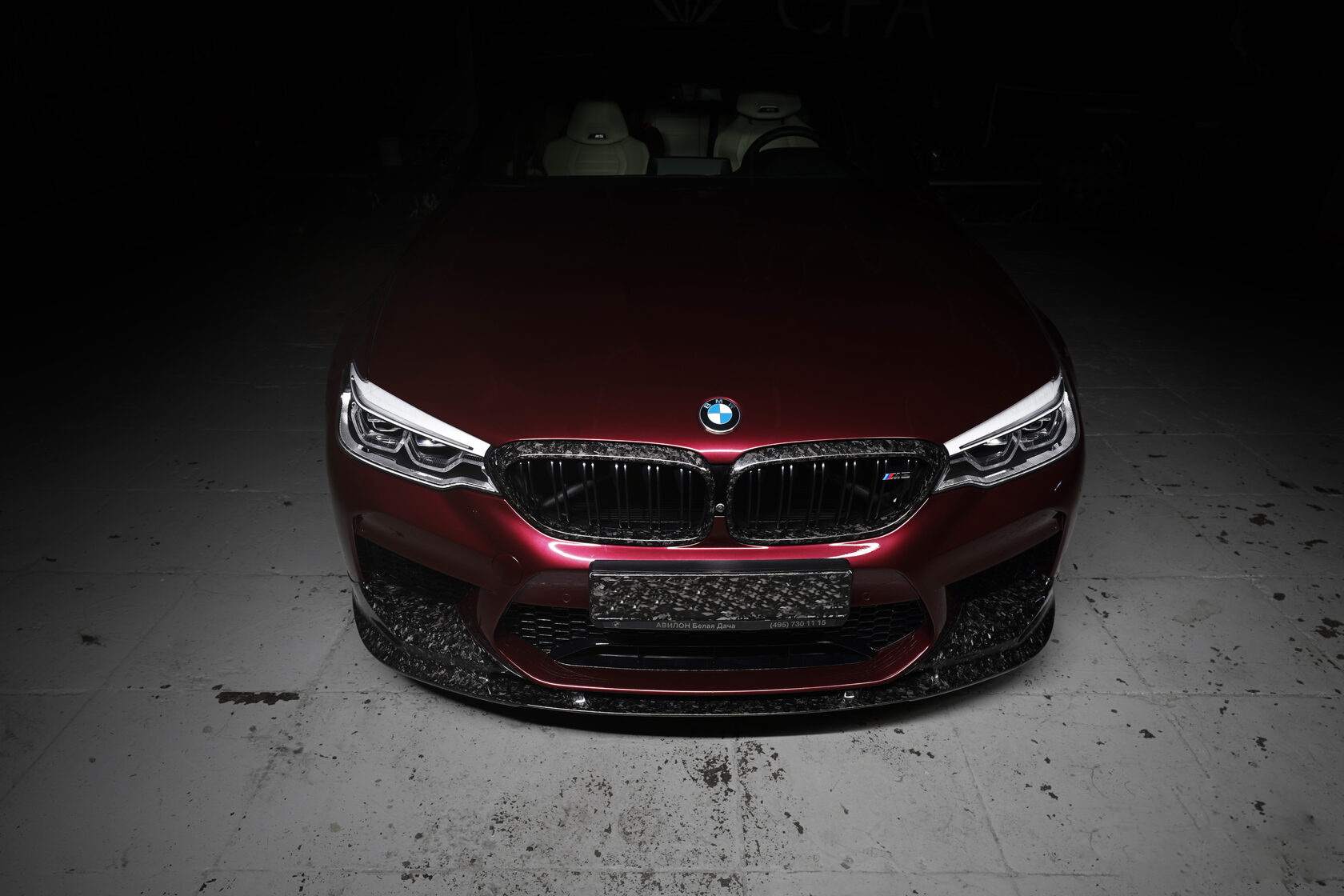 Front bumper lip 3d design Forged Carbon for BMW M5 F90 Buy with ...