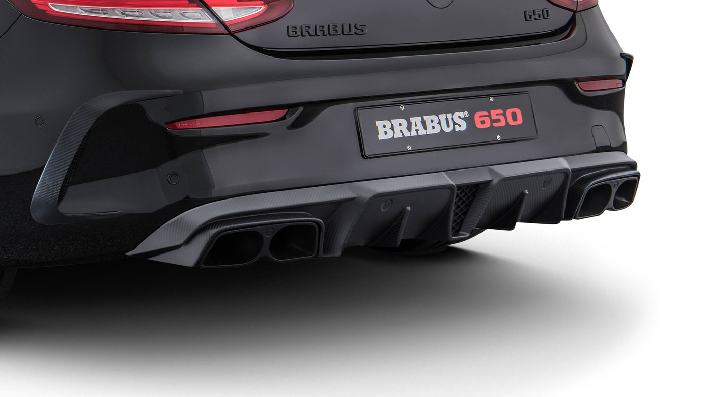 Rear diffuser Brabus Carbon for Mercedes C-class A 205 AMG C 63 Buy ...