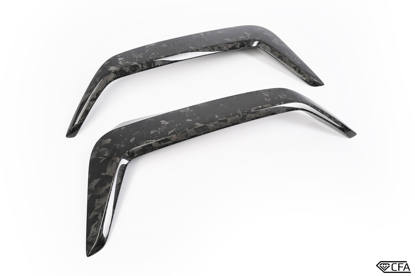 Rear bumper inserts Megalodon Carbon for BMW X6 M F96 LCI Buy with ...