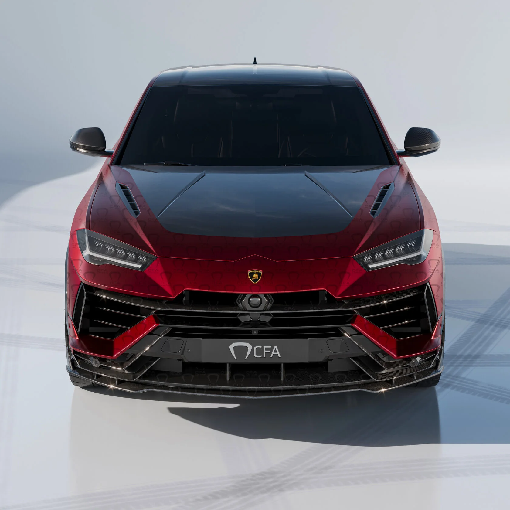 Front bumper center panel Сarbon for Lamborghini Urus Performante Buy ...