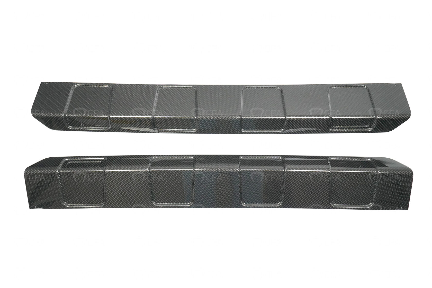 Inserts in the front and rear bumper Forged Carbon for Mercedes G-class ...