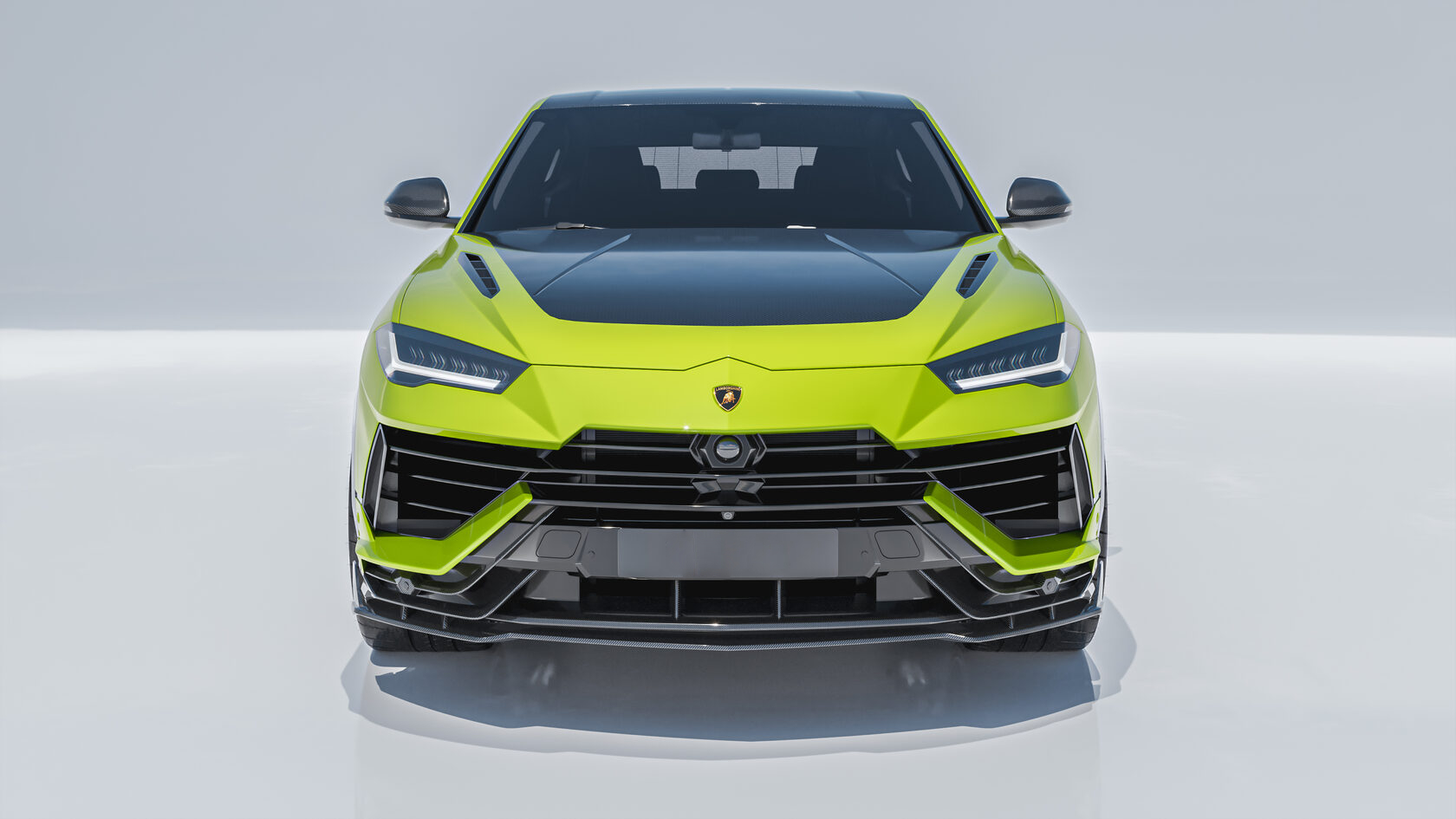 Front bumper lower lip Carbon for Lamborghini Urus Performante Compra ...
