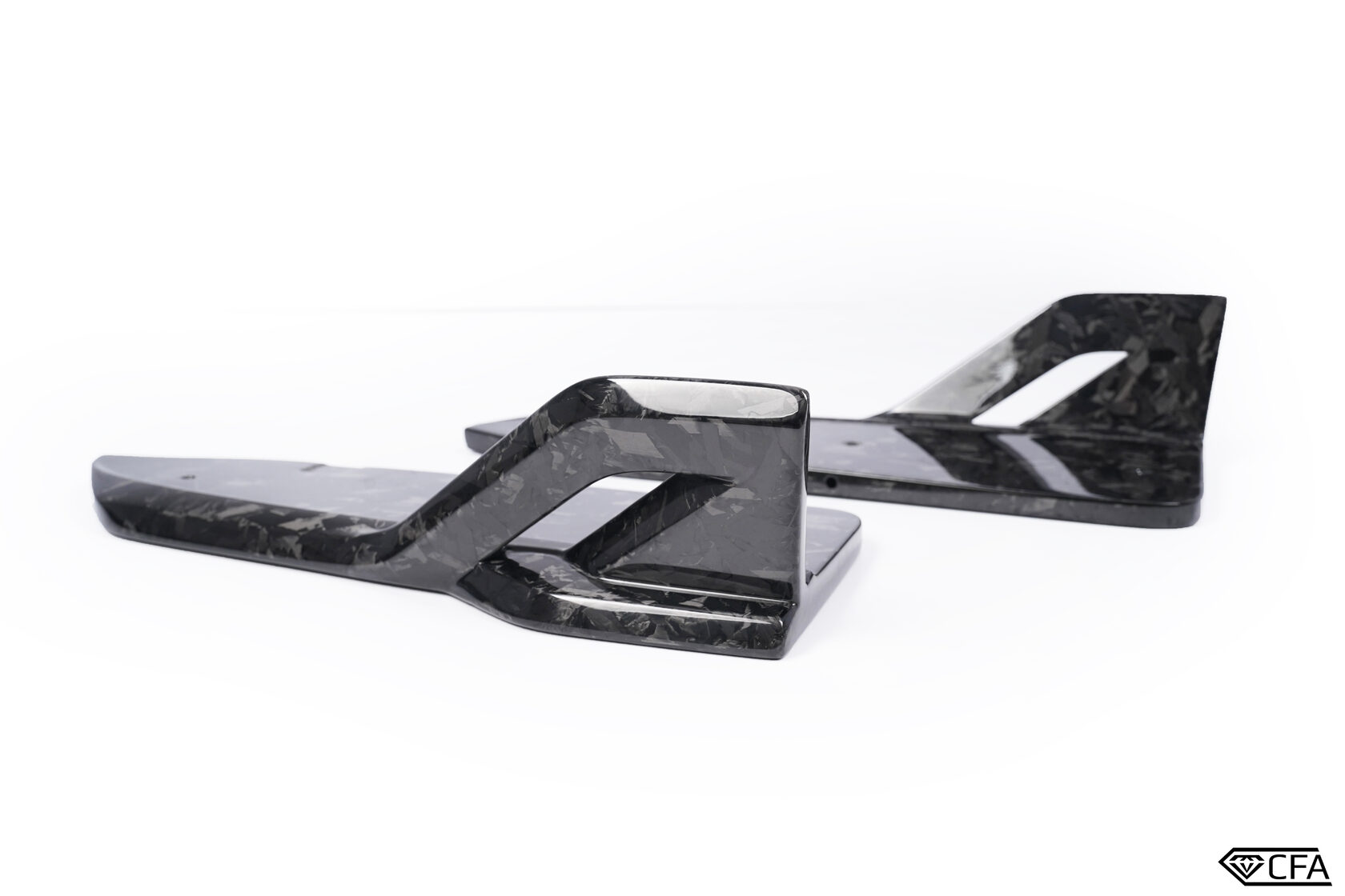 Rear bumper blades Megalodon Carbon for BMW X6 M F96 LCI Buy with ...