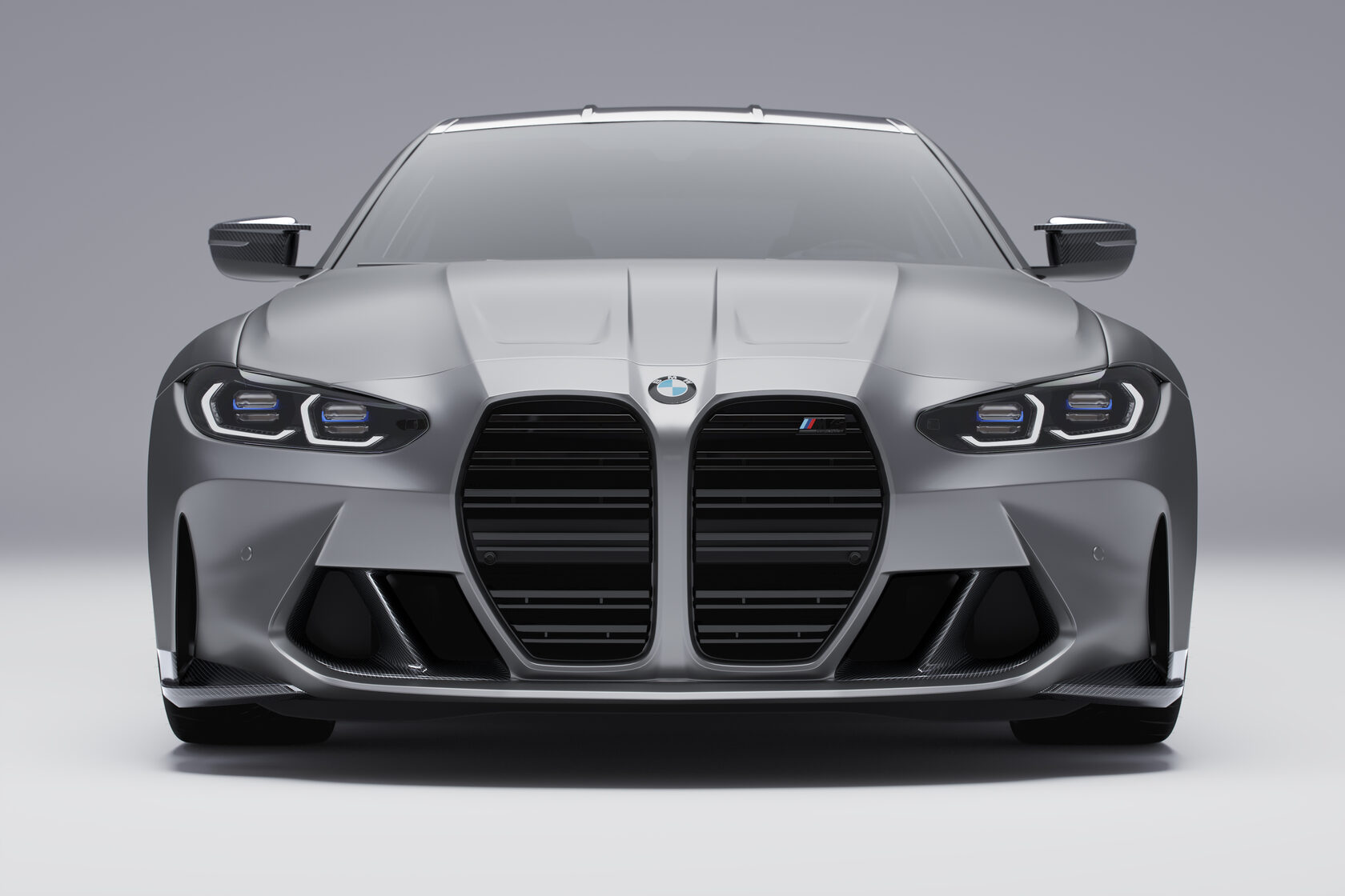 Front bumper blades M Performance Carbon for BMW M3 G80 Touring Køb med ...