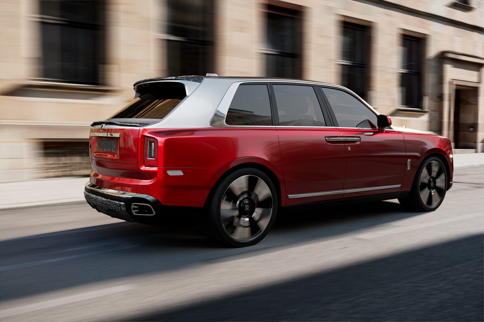 Trunk lid spoiler Carbonado 1 of 20 Forged Carbon for Rolls- Royce ...