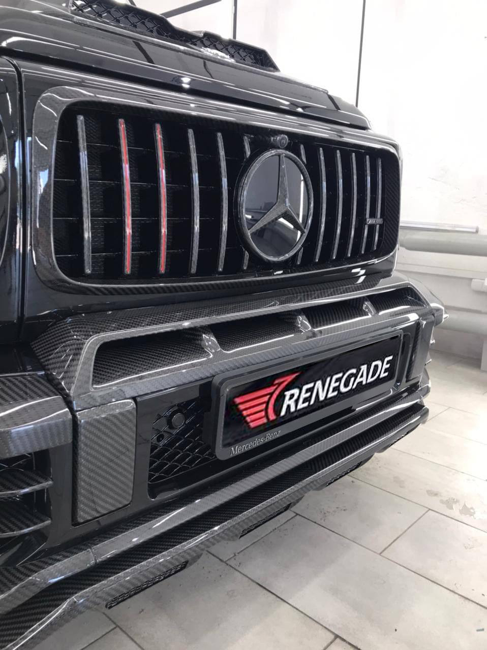 Front bumper upper insert Renegade Design for Mercedes Benz G-class W463A Køb med levering ...