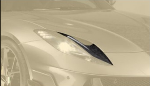 Front light air vents top Mansory Carbon for Ferrari 812 Stallone V2 ...