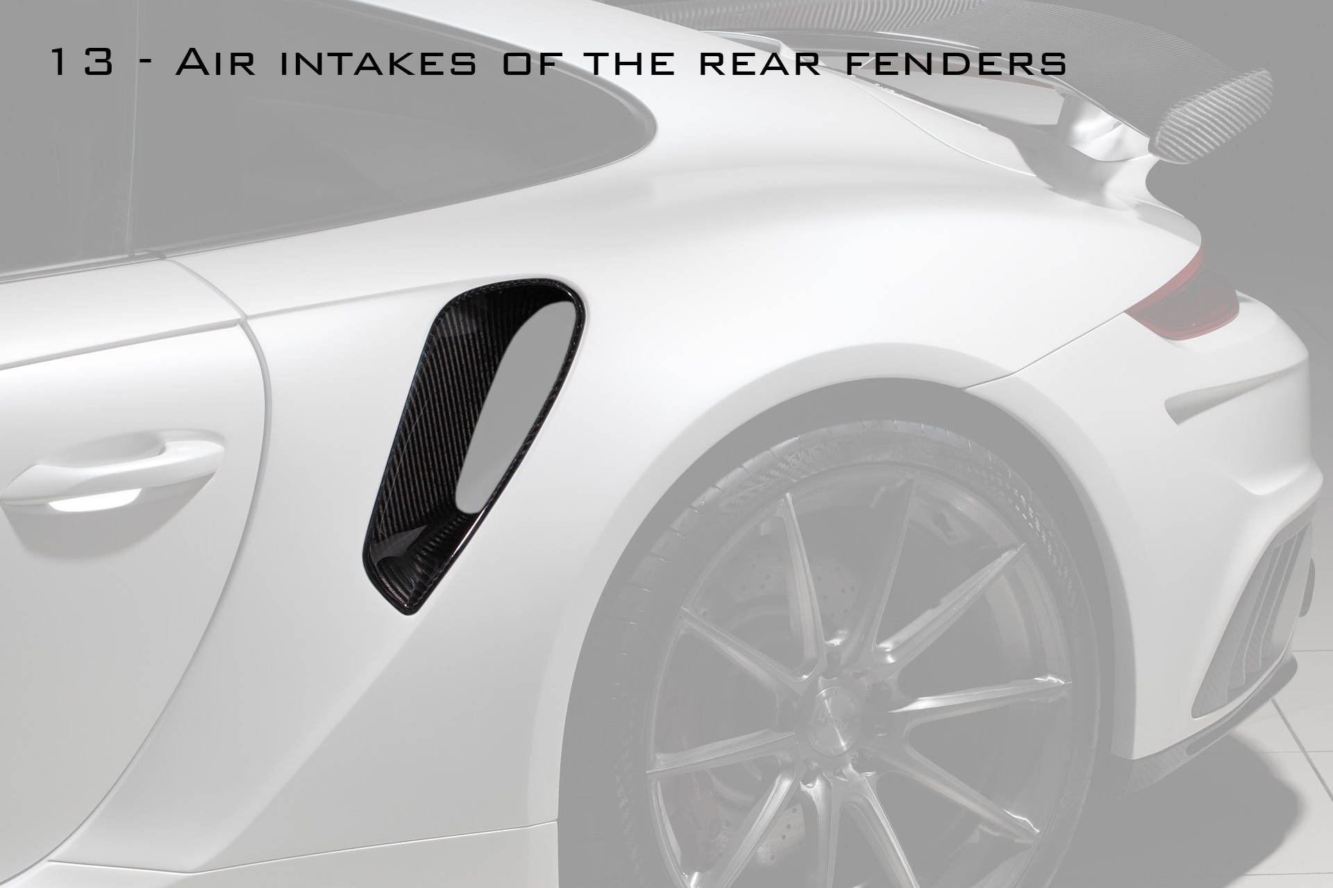 Air intakes of the rear fenders Visible carbon Topcar Design for ...