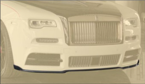 Front lip II for front bumper Mansory Carbon for Rolls-Royce Wraith II ...