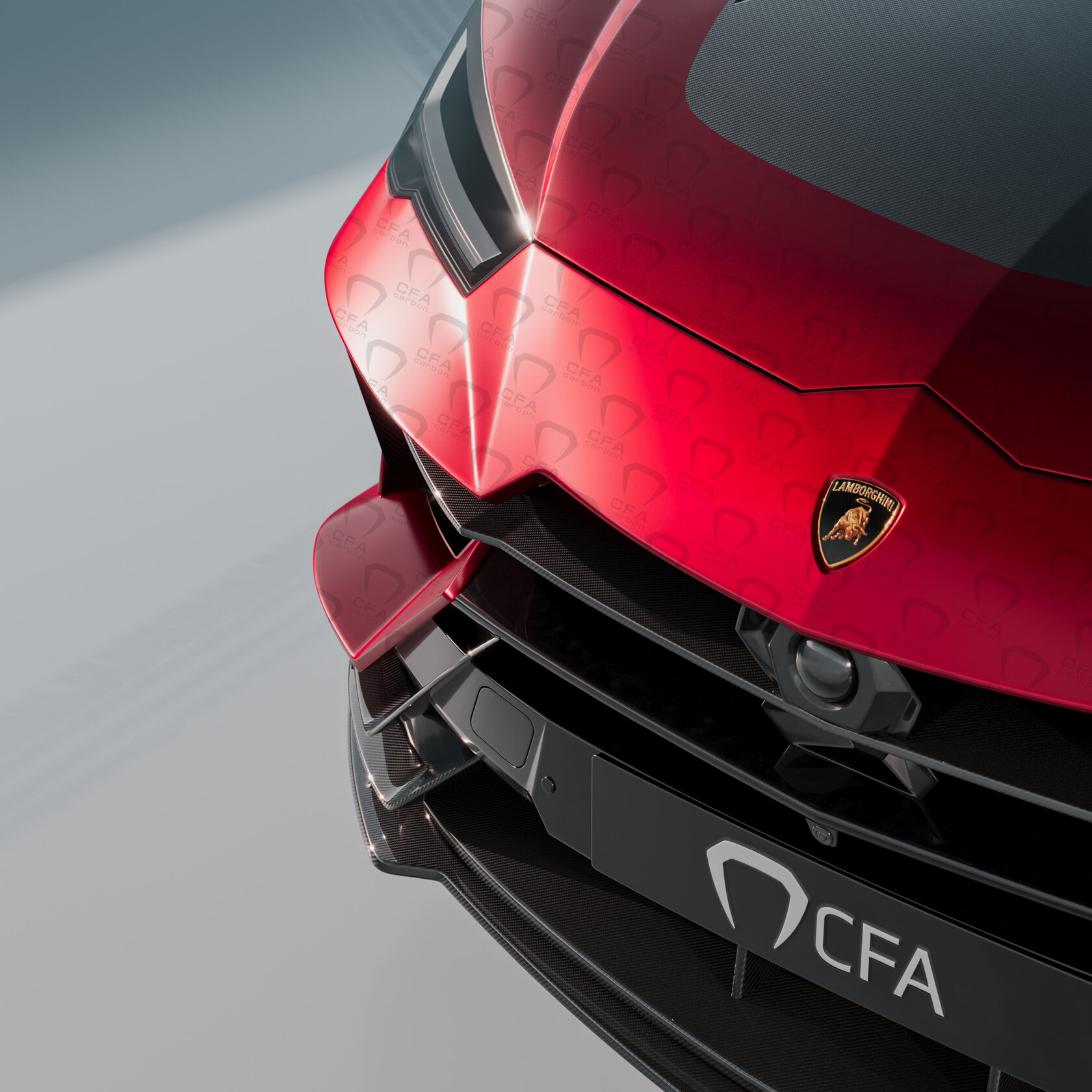 Front bumper center panel Сarbon for Lamborghini Urus Performante Buy ...