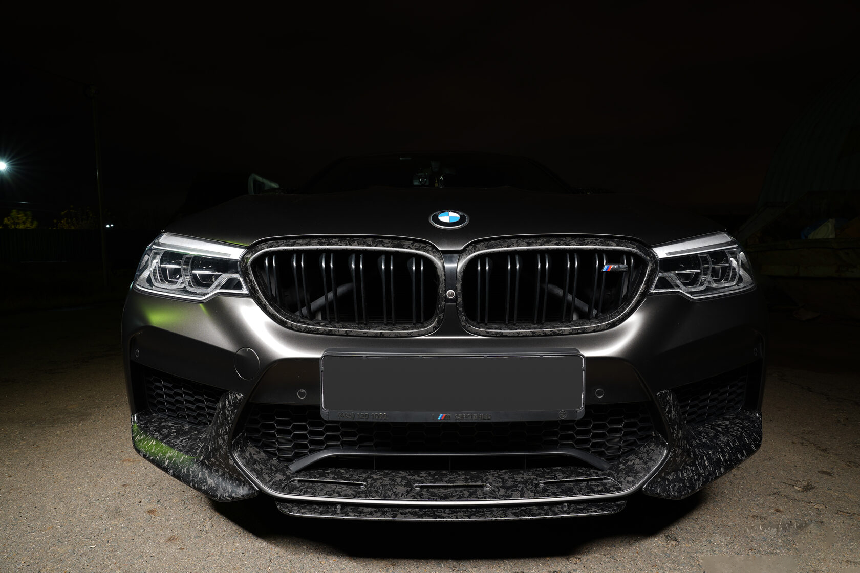 Front bumper pad Forged Carbon for BMW M5 F90 Buy with delivery ...