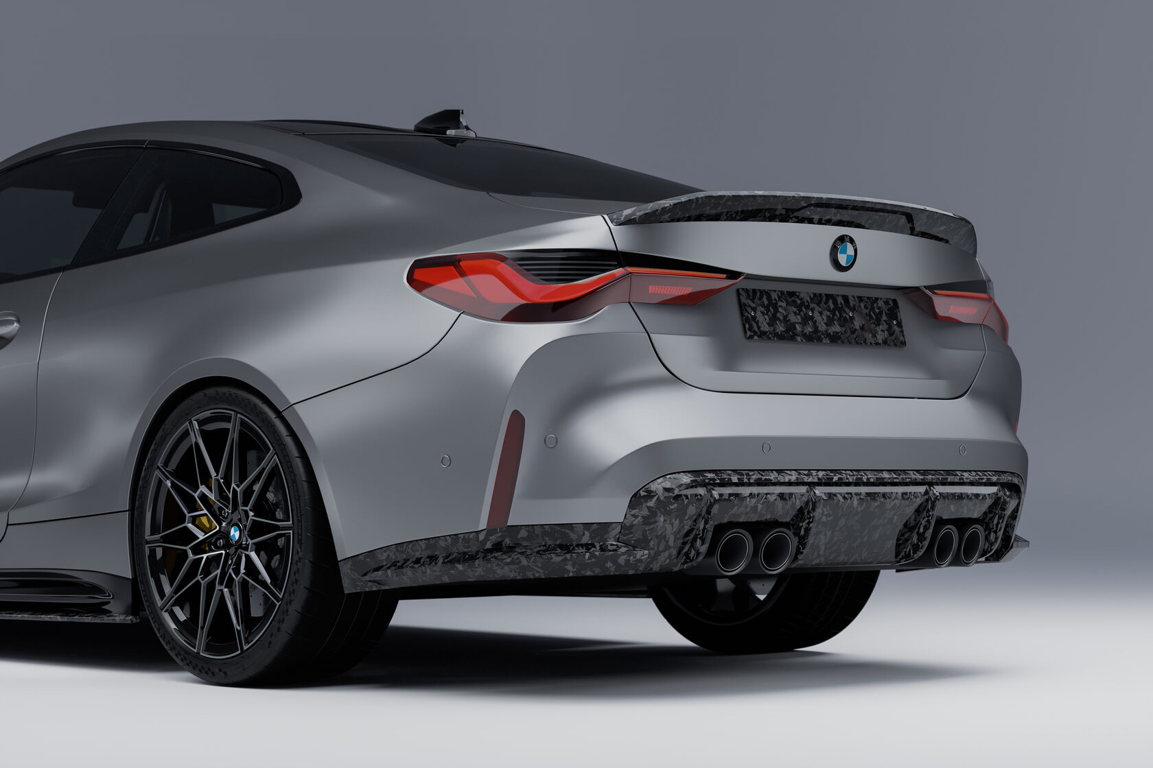 Rear bumper side inserts M Performance Forged Carbon for BMW M4 G82/G83 ...