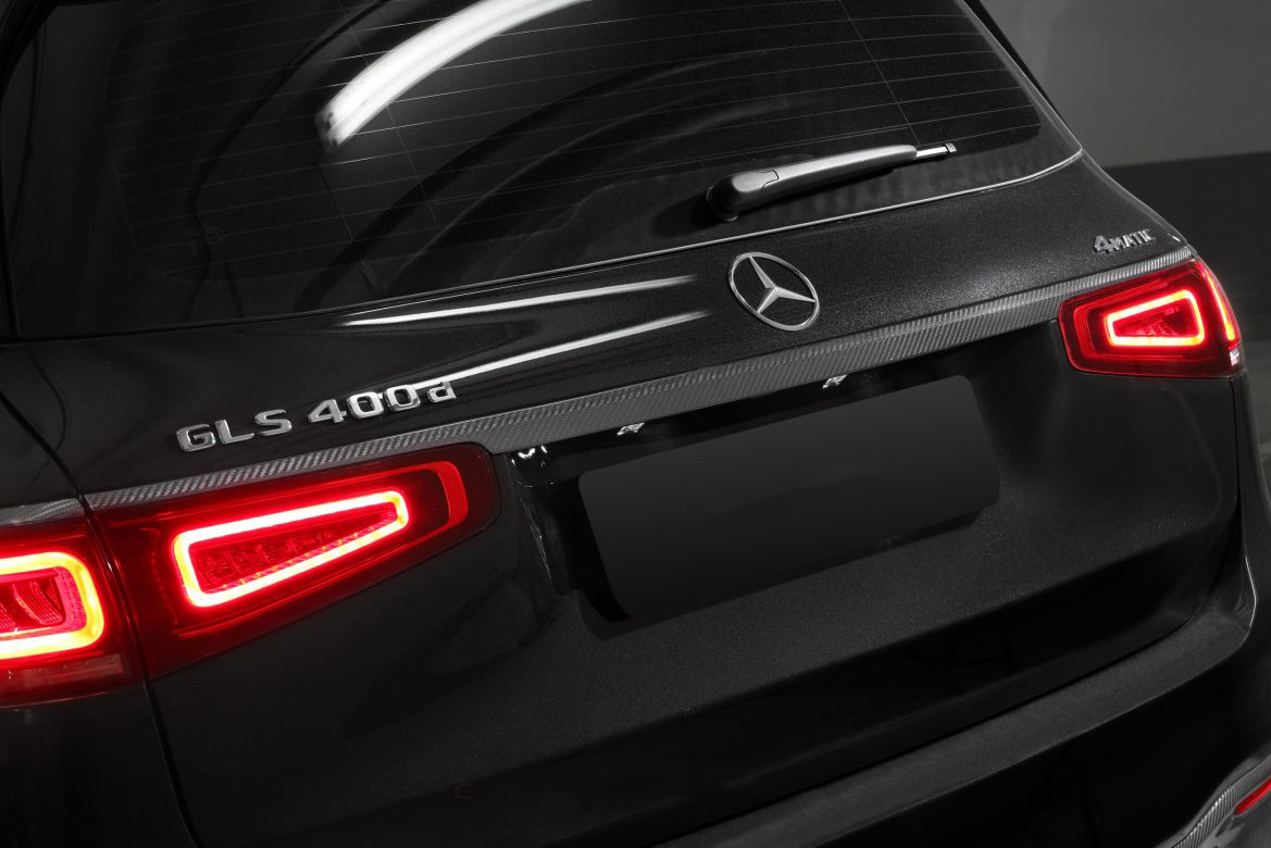 Trunk add-on above tail lights BS Style Carbon for Mercedes-Benz GLS ...