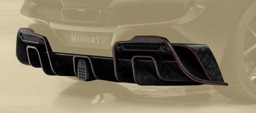 Rear diffuser with brake light Mansory for Ferrari 296 GTB Buy with ...