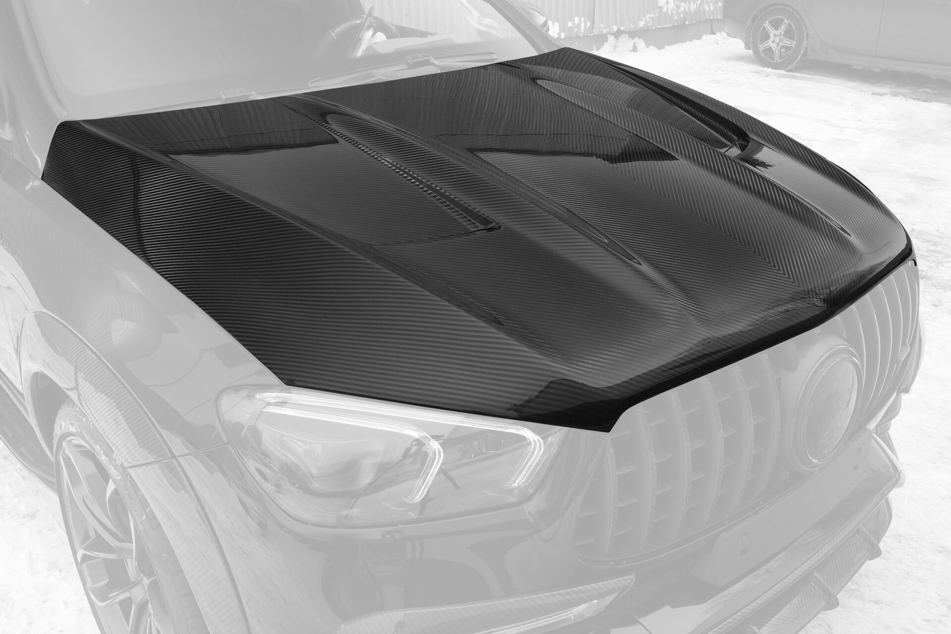 Engine bonnet Visible carbon Topcar Design for Mercedes-Benz GLE Coupe ...