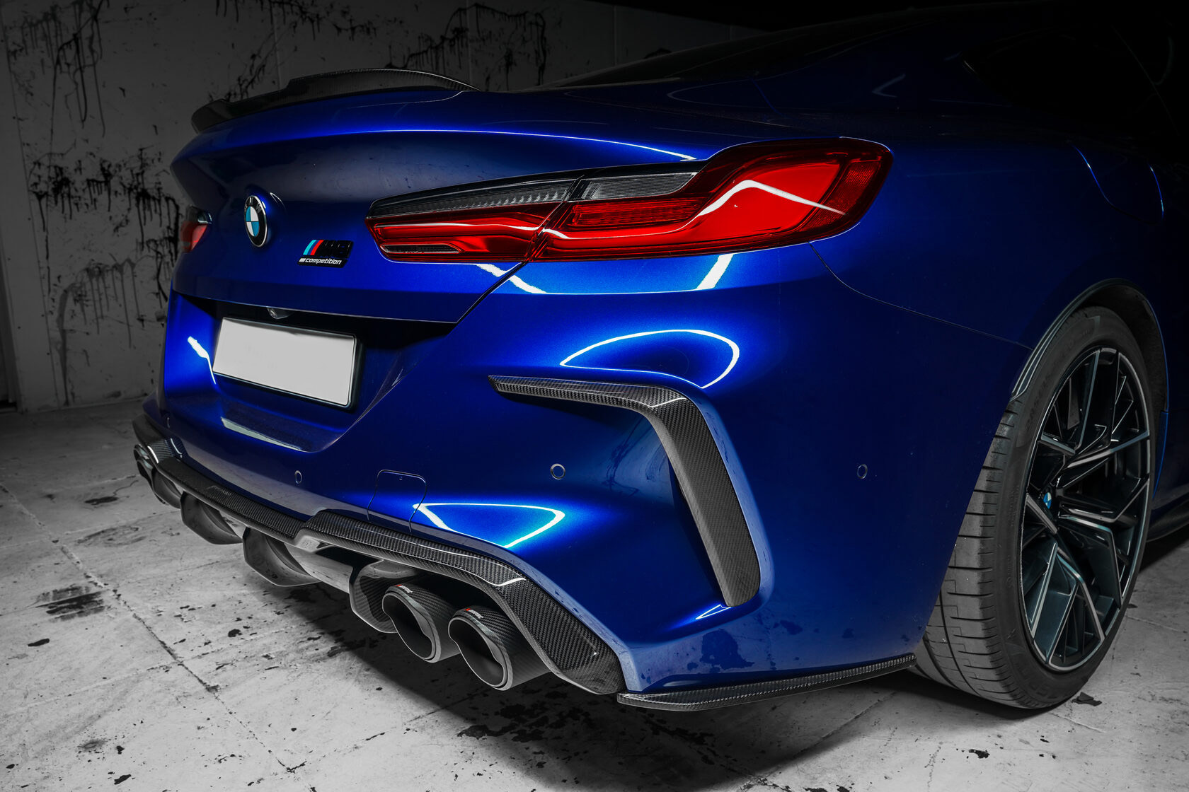 Rear bumper blades carbon for BMW M8 Coupe F91/F92/F93 Compra con ...