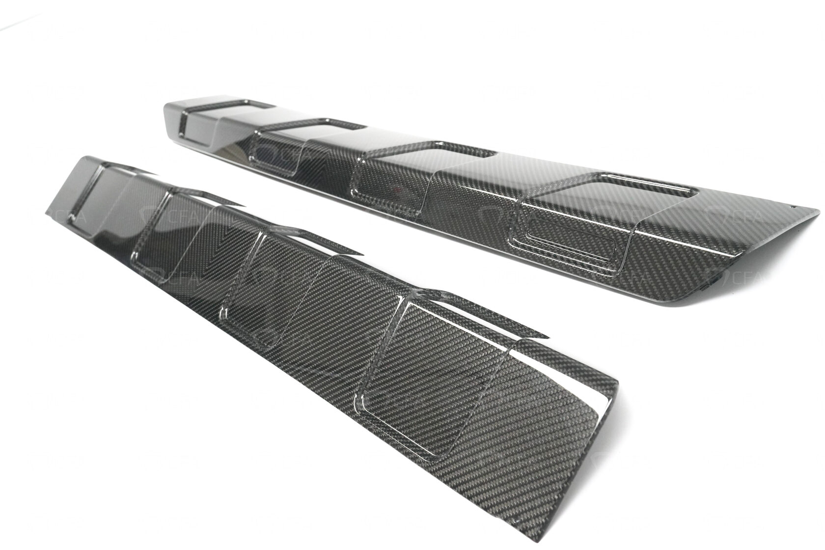 Inserts in the front and rear bumper Carbon for Mercedes G-class W463A Køb med levering ...