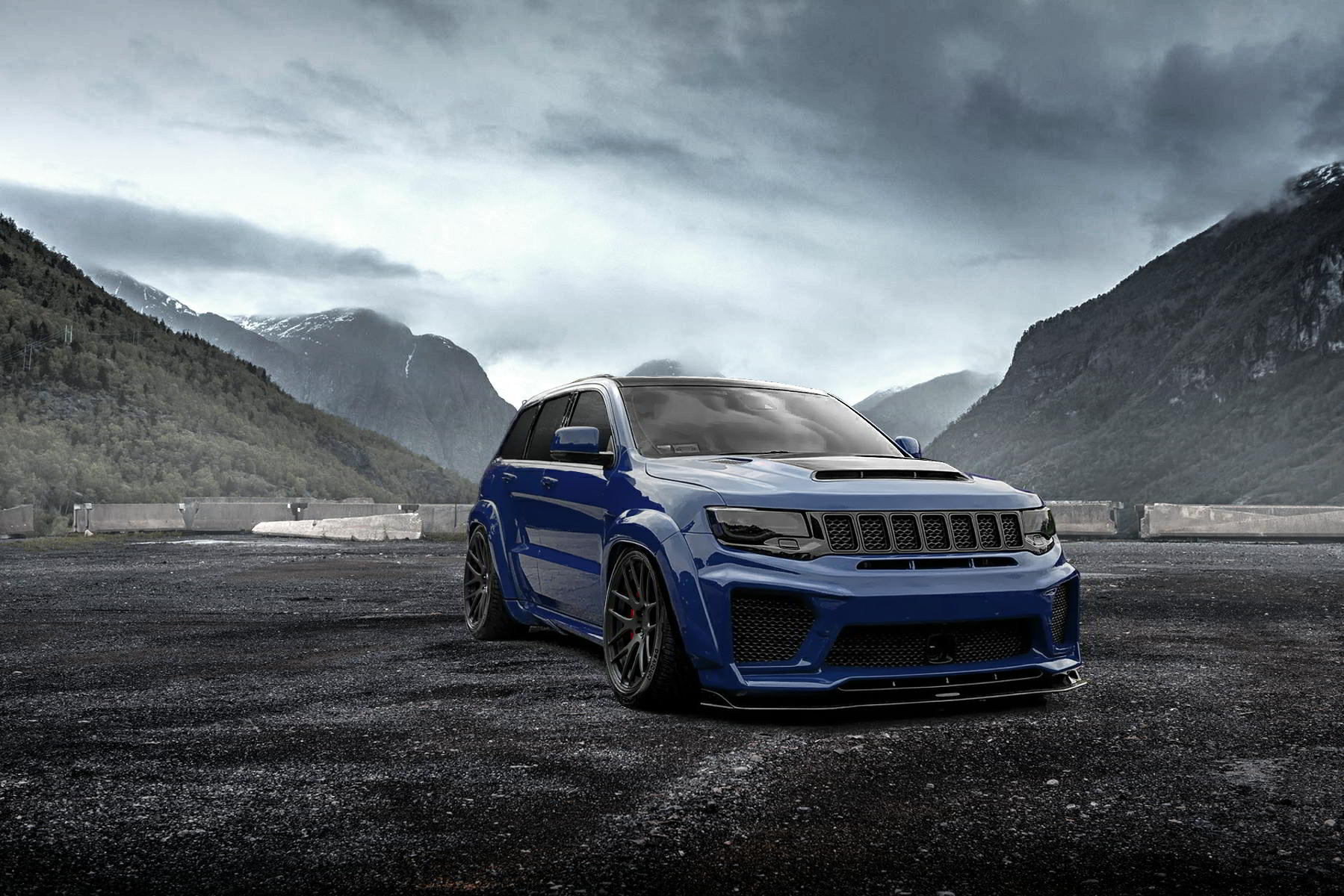 Renegade Design body kit for Jeep Grand Cherokee Trackhawk Tyrannos V3 ...