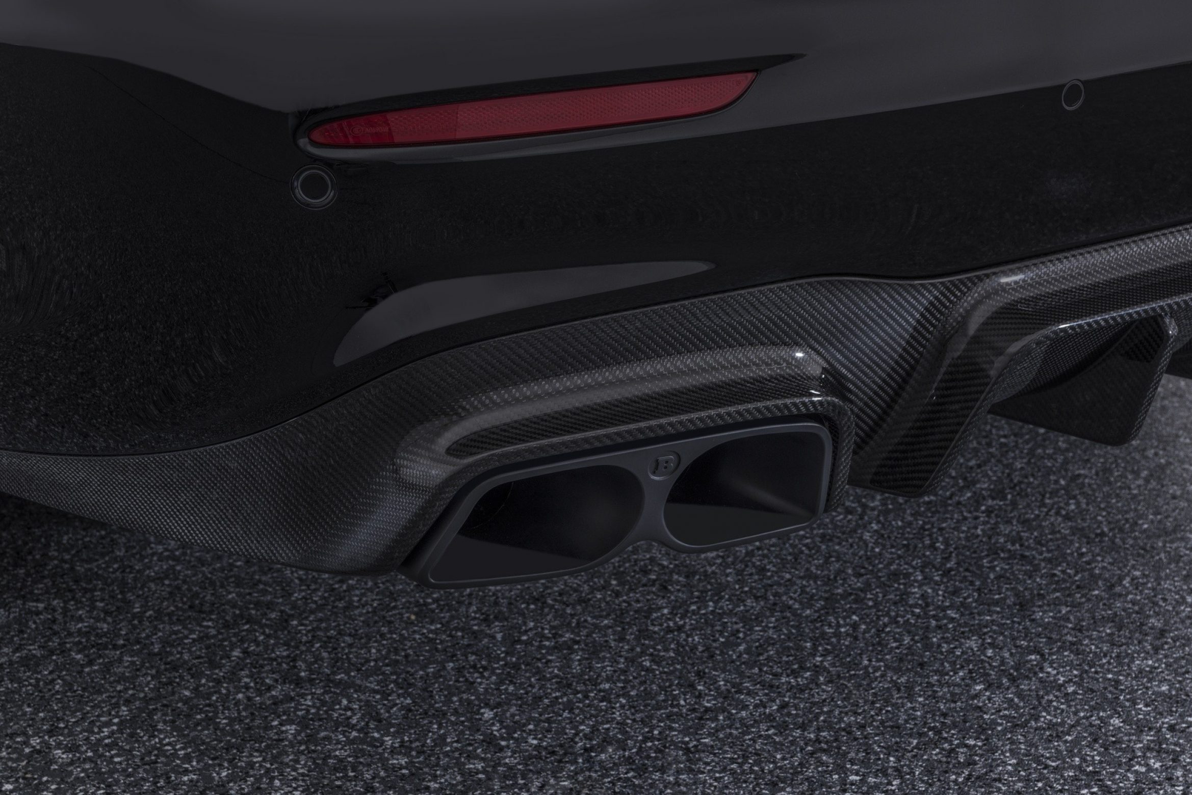 Exhaust tips Brabus Carbon for Mercedes-Benz GLS AMG X166 AMG GLS 63 ...