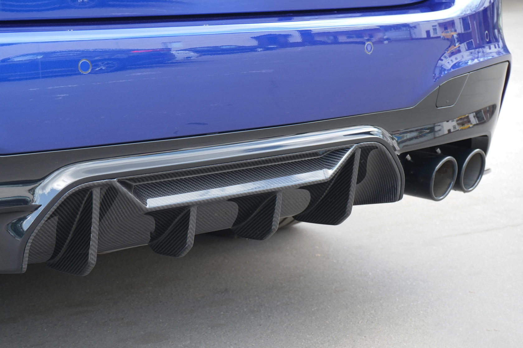 Rear Bumper diffuser M Performance Carbon for BMW M5 F90 LCI Restyling ...
