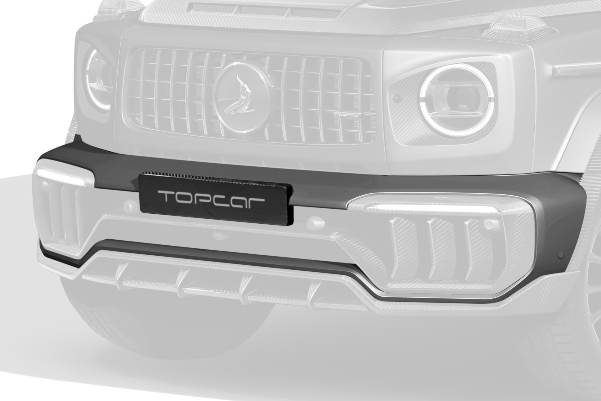 Front bumper with carbon air intakes and number plate for Mercedes-Benz G-Class W465 Inferno Buy ...