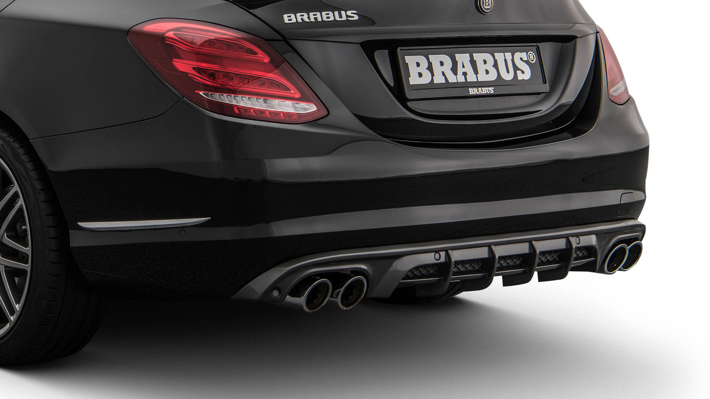 Rear diffuser Brabus PUR-R-RIM for Mercedes C-class W 205 C 160 - C 400 ...
